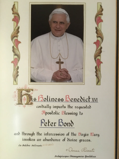 The Pope's Blessing – TheHolyCardCompany