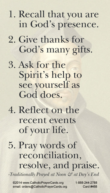 St. Ignatius of Loyola - Daily Examen Prayer Card (PC-468 ...